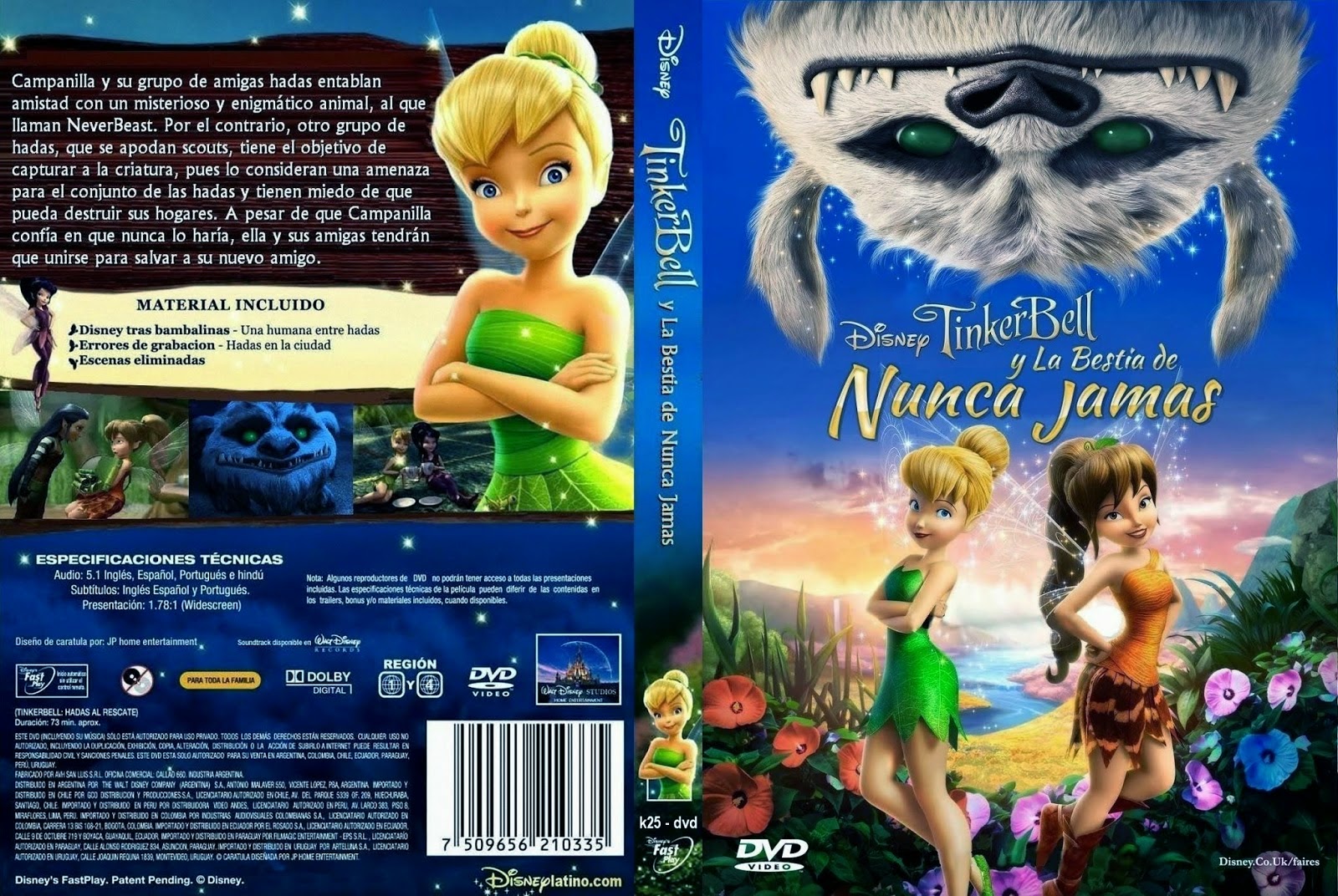 .: TINKER BELL Y LA BESTIA DE NUNCA JAMAS