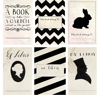 Download free, vintage-style bookplates | How About Orange