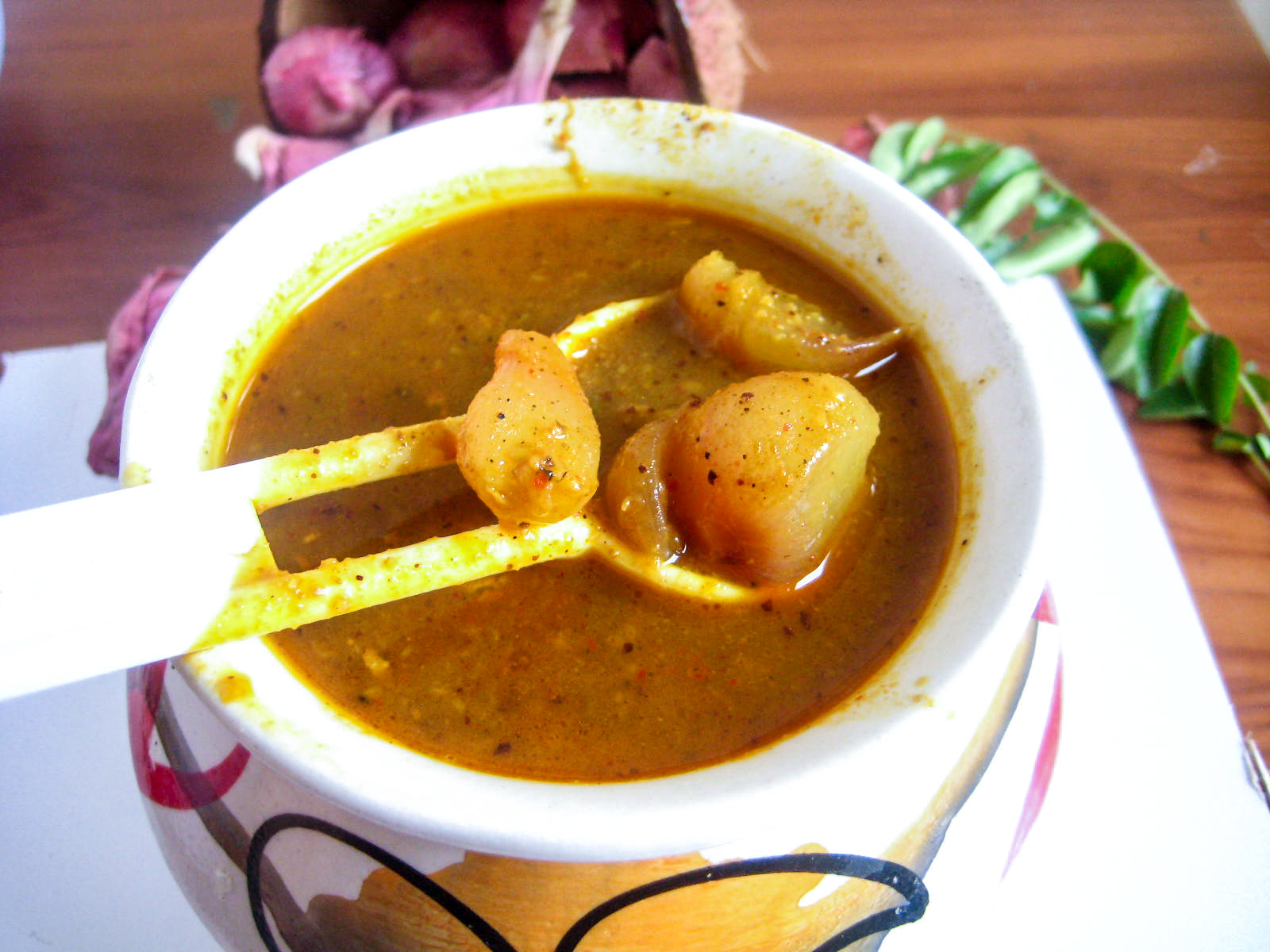 madhuri's kitchen: Ulli Theeyal / Kerala Style Theeyal Recipe ...