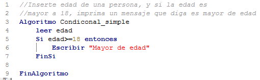 Estructura de condicionales Programacion - Yo Aprendo Informatica