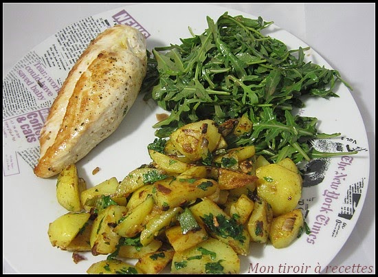 Mon tiroir à recettes - Blog de cuisine: Sauté de pommes de terre au curry