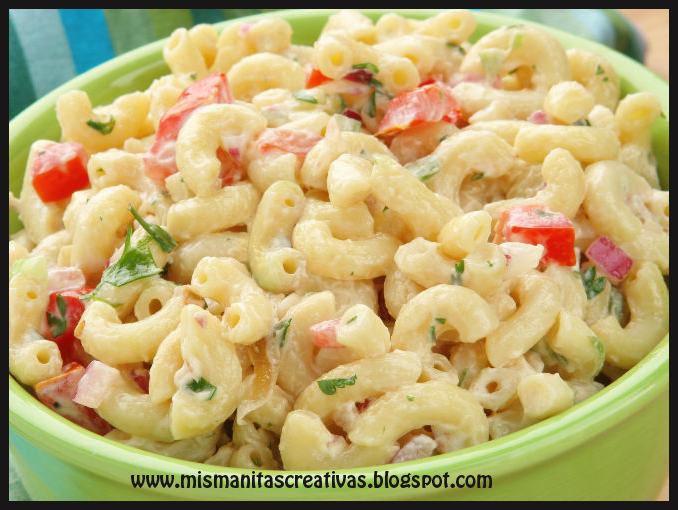 Receta : como hacer ensalada de coditos. ~ Mis Manitas Creativas