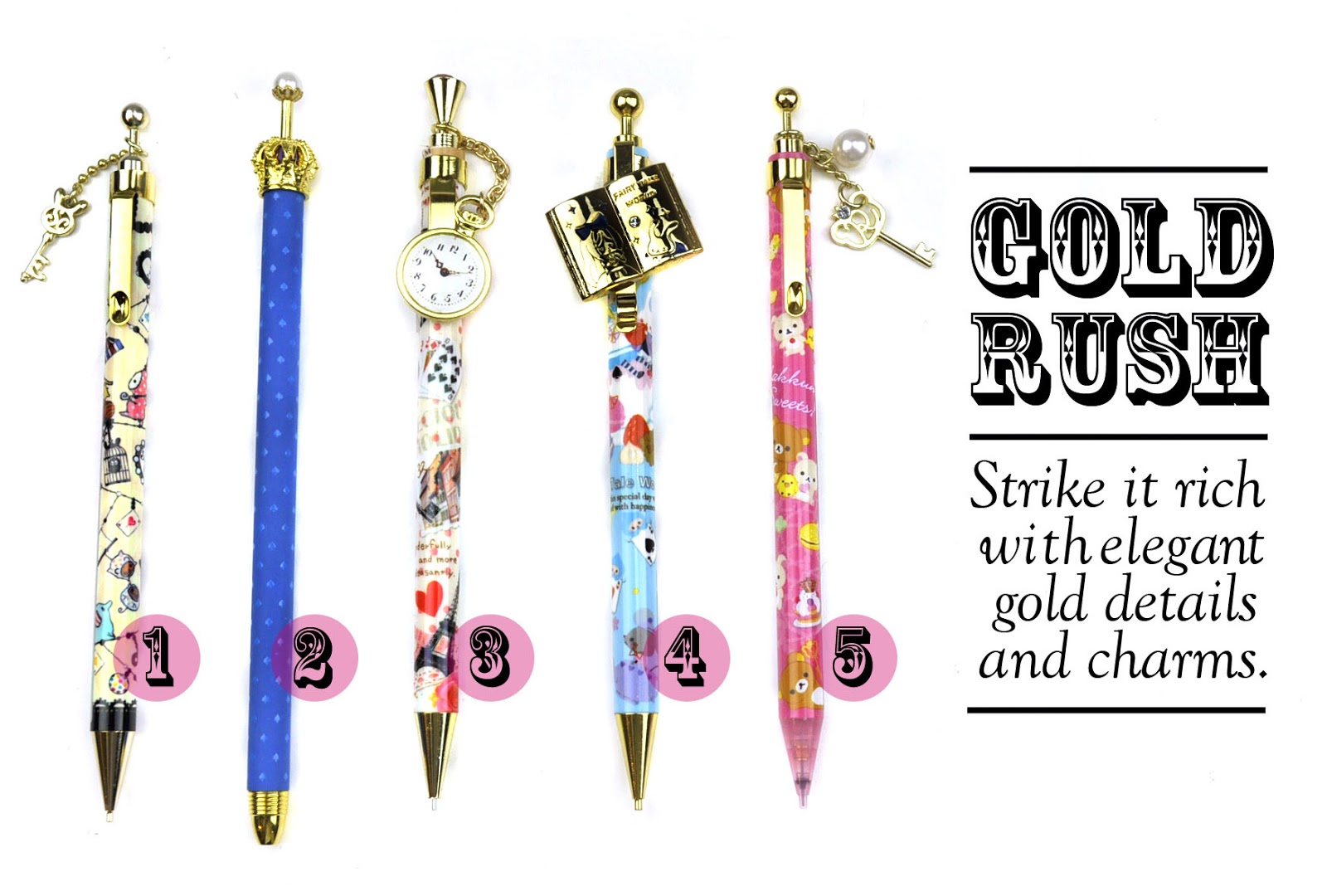 Cool Pencil Case: Gold Rush: 0.5 mm Mechanical Pencils