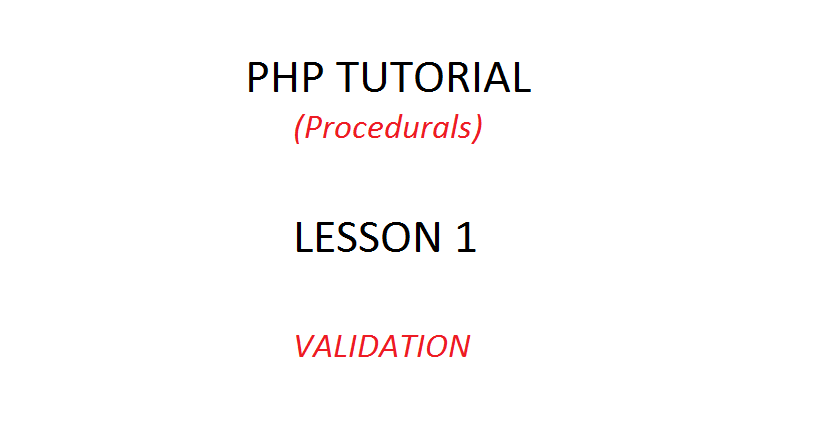 BSIT LESSON: Lesson 1 Validation (PHP Tutorial tagalog)