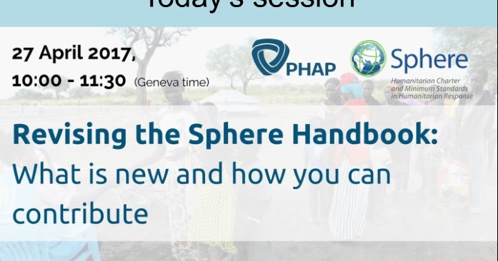 理学療法士の国際協力事情: Sphere Handbook 2018年版発行に向けて改訂作業中