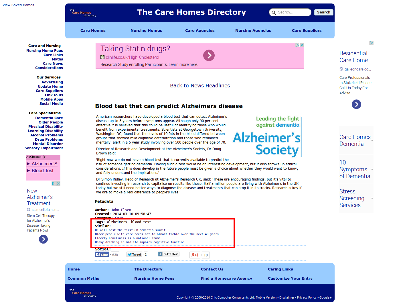 Chris Elsen's Web Development Blog: New Feature Release: Similar News ...