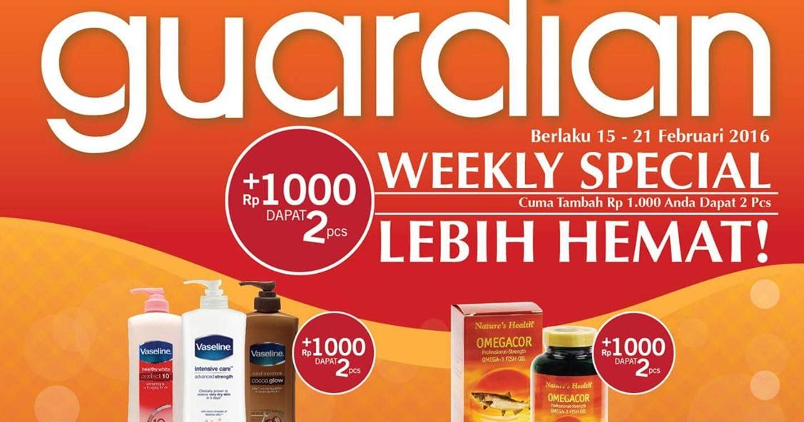 Katalog Promo GUARDIAN Weekly Specials Periode 15 - 21 Februari 2016