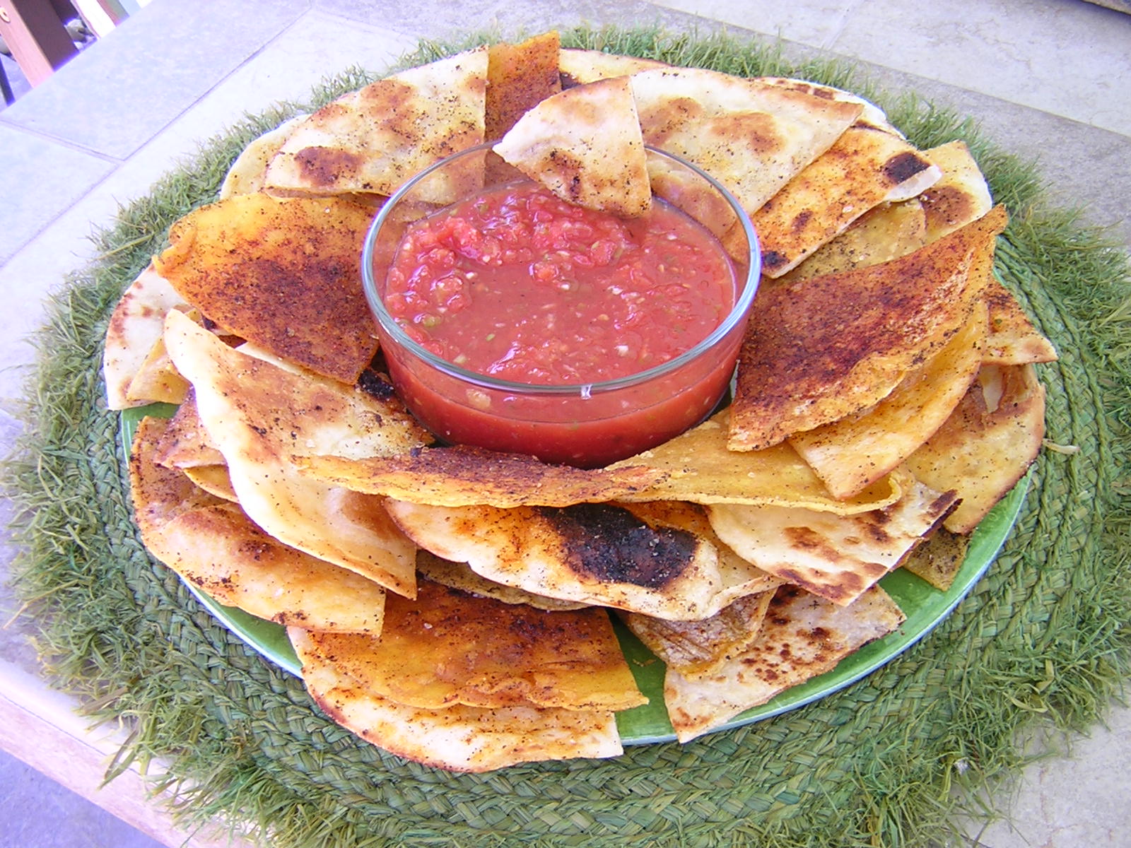 My Little Suburban Cottage: Rustic Chips & Salsa~