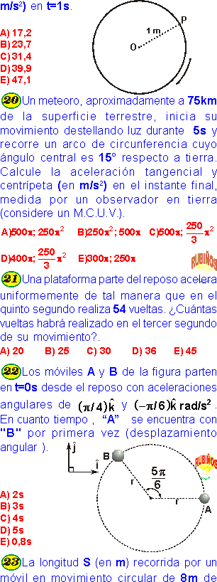 MOVIMIENTO CIRCULAR UNIFORMEMENTE VARIADO FÓRMULAS EJEMPLOS Y ...