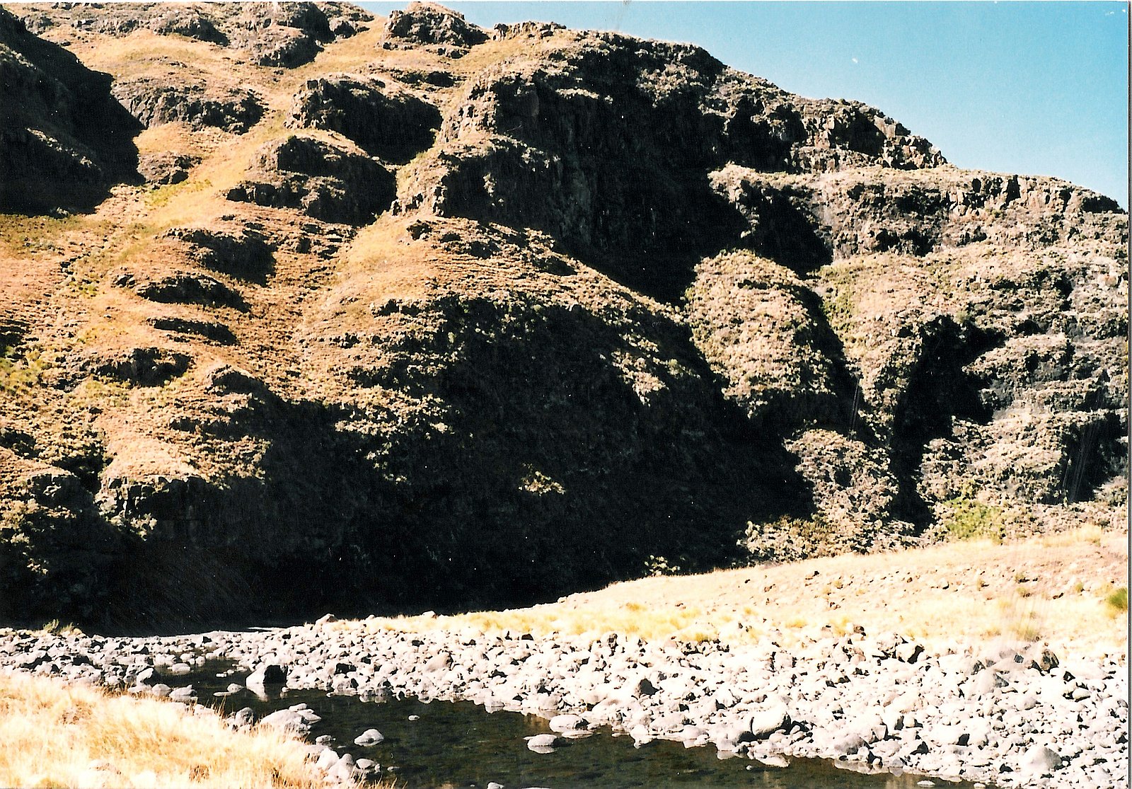 no longer at ease: Malibamatso river, Lesotho 1987