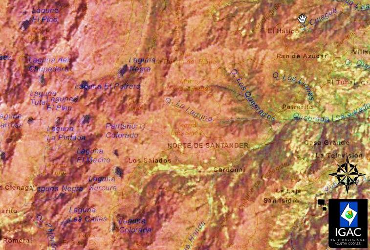 Mapas, Páramo de Santurbán: Mapas, Páramo de Santurban