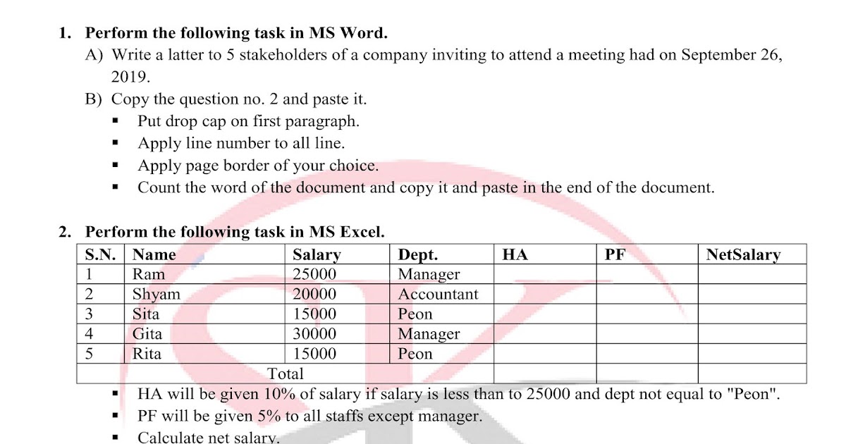 SK Technical Institute : PSC Computer Operator Practical Question of ...