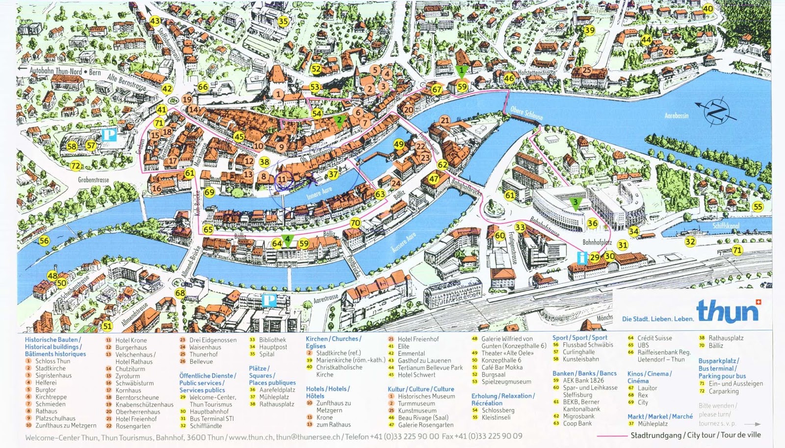 ŠVICA (4.) – THUN, INTERLAKEN in jezera med njima