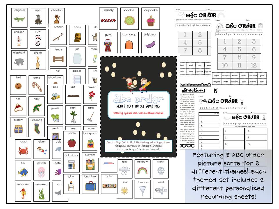 The Kinder Garden: First TPT/Teachers Notebook product for sale!