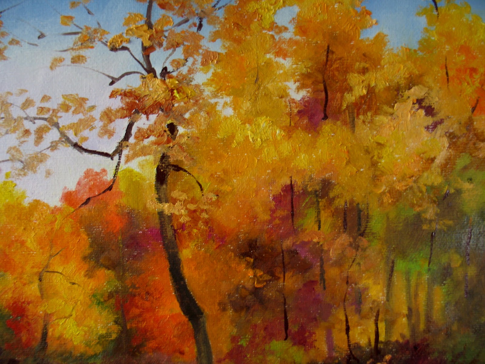 Nel's Everyday Painting: Autumn Landscape 2 - SOLD