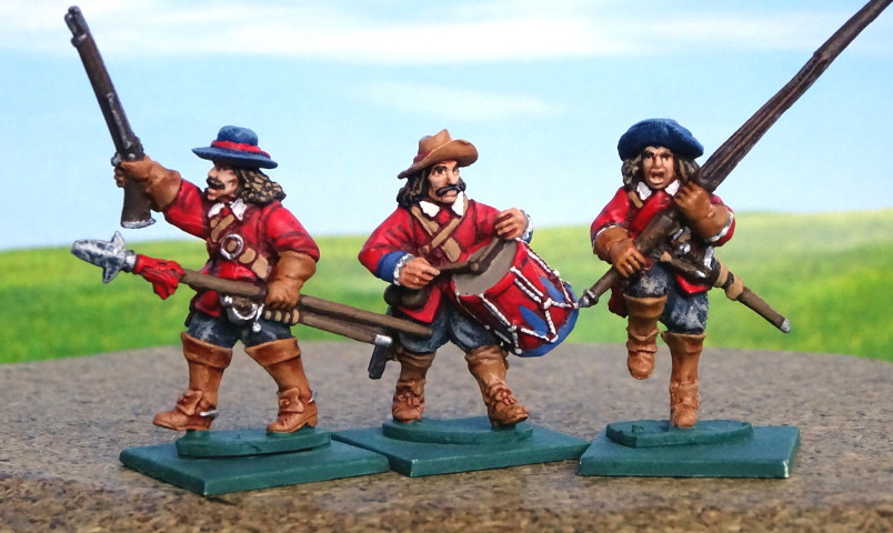 Miniature Soldiers: ECW Dragoons on foot
