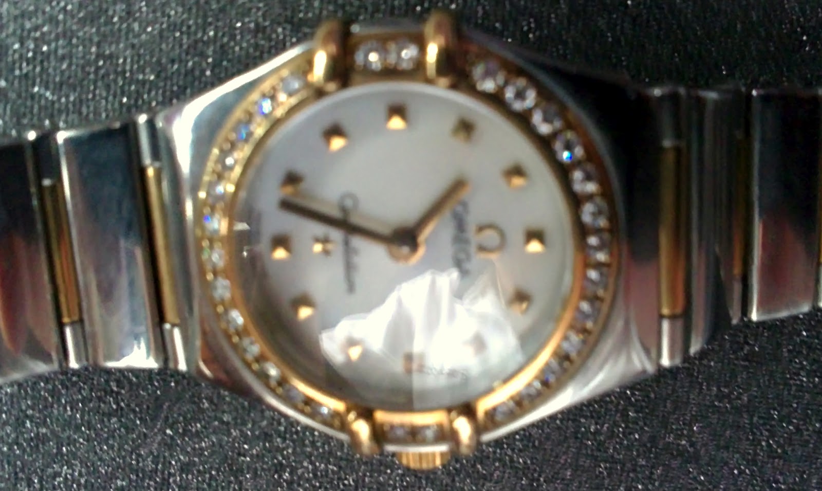 koleksijampecks: Jam Omega constellation Lady Diamond , Gold, mother of ...