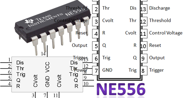 IC NE556, Dual Independent Timer - Niguru Indonesia