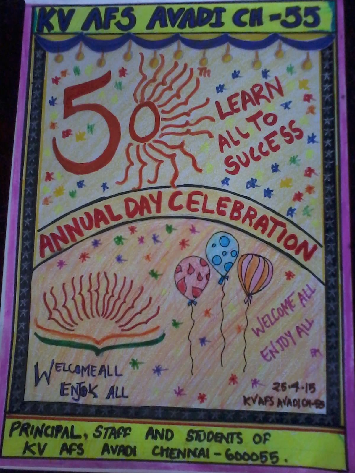 ART Palettes: Annual Day Posters made by Students