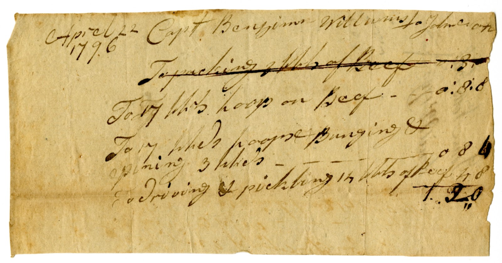 Faces and Places of the Past: Captain Benjamin Williams