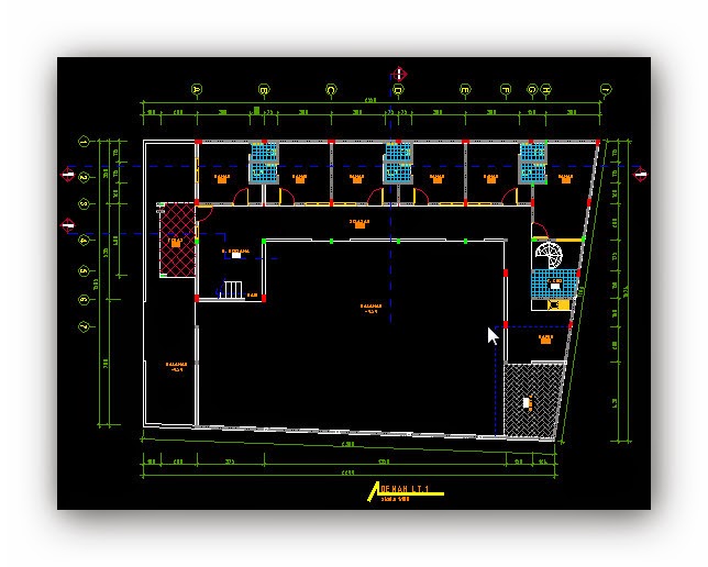 KOTAK GAMBAR CAD: DESAIN KOS_KOSAN SIMPLE