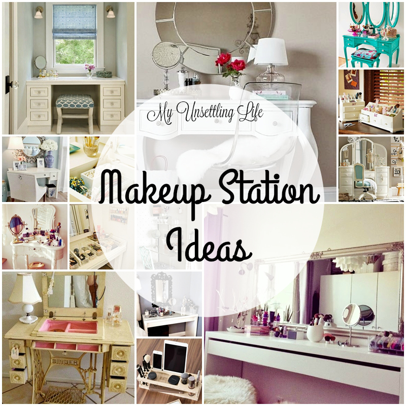My Unsettling Life: Makeup station ideas