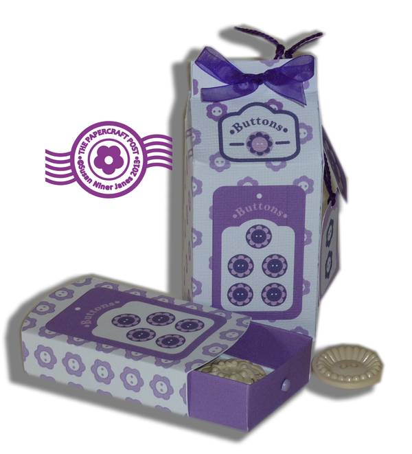 The Papercraft Post: Button Boxes