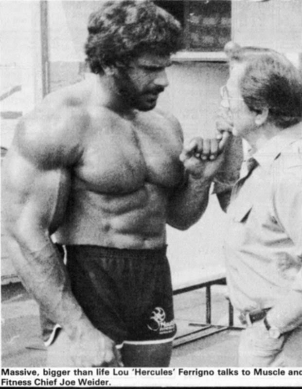 The Ultimate Hercules Blog: Lou Ferrigno and Joe Weider