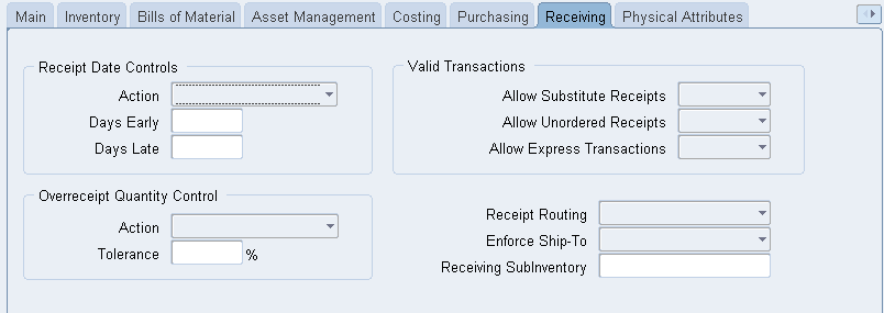 Oracle Inventory: Defining Item (Item Master) « Learn Oracle