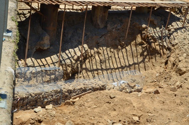 Construction of a new bridge at Dambai, Penampang, Sabah: May 2014
