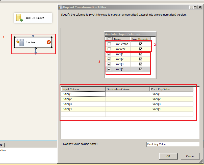 Welcome To TechBrothersIT: SSIS - How To Use Unpivot In SSIS