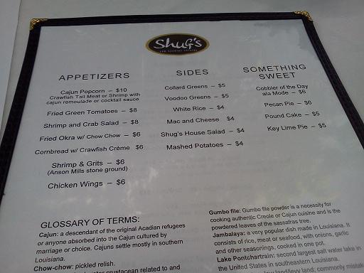 Triathlon Training Daddy: Shug's Low Country Cuisine review