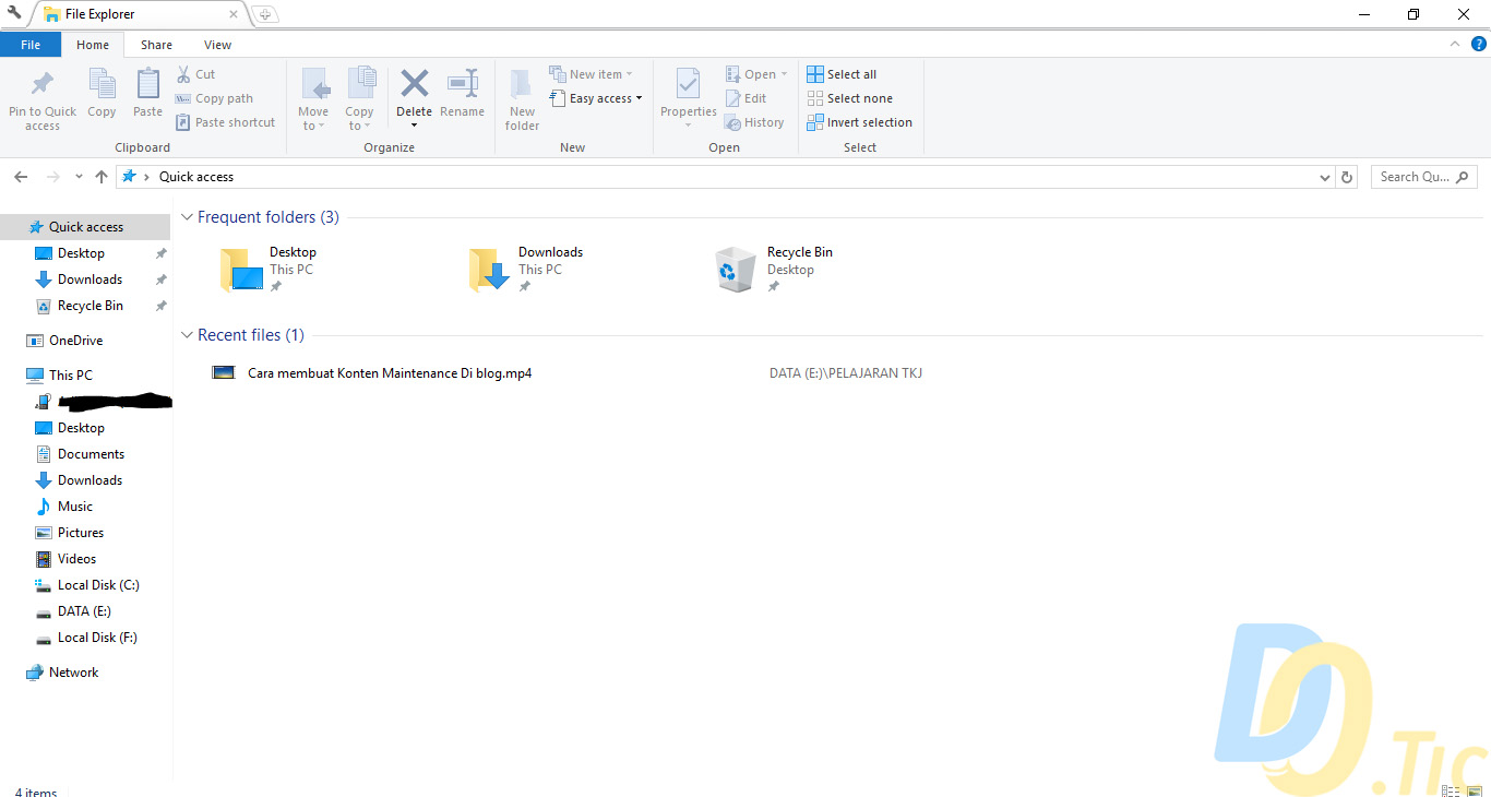 Cara Menghilangkan Recent Files di Windows Explorer pada Windows 10 ...