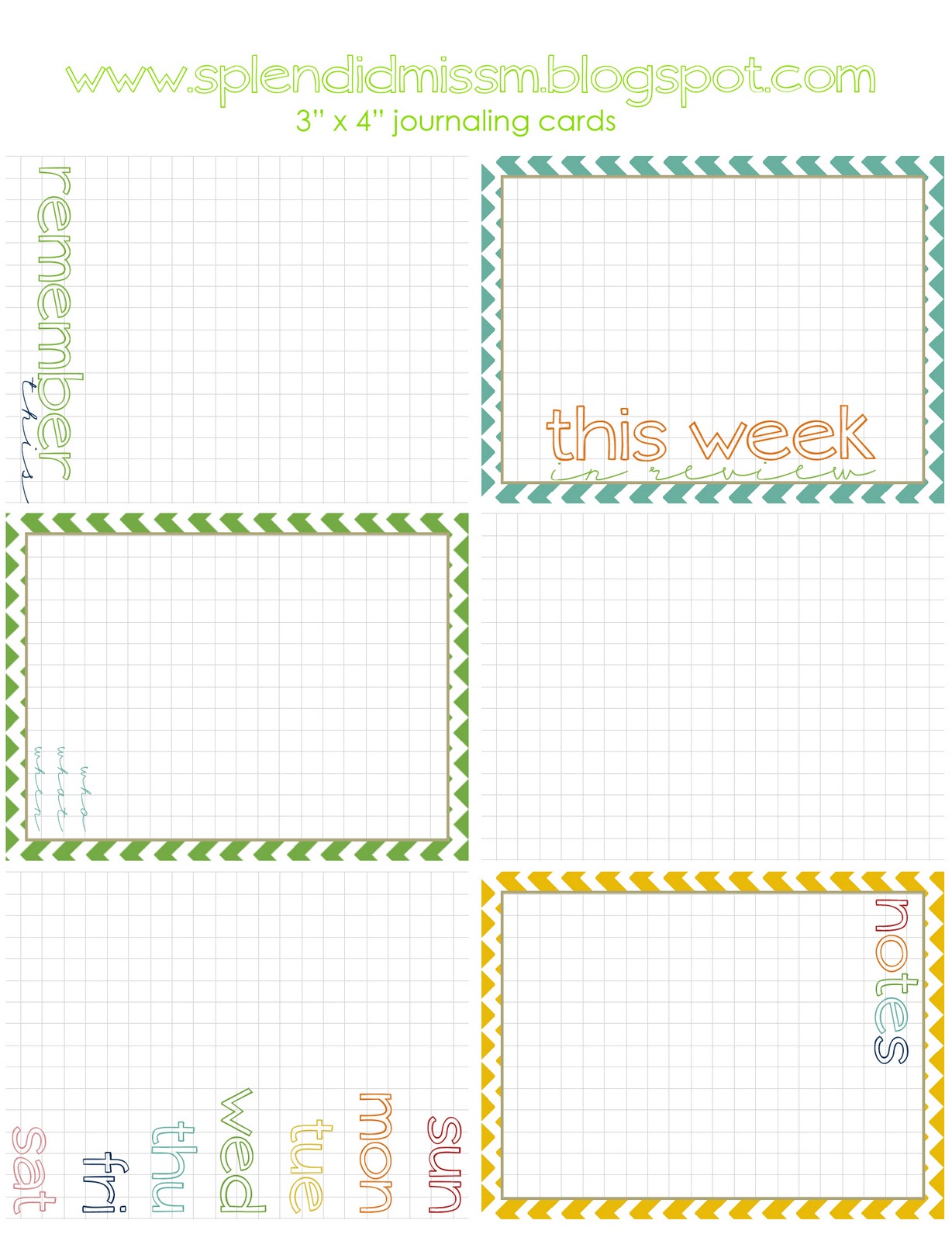 Project Life Freebies - where home + art collide