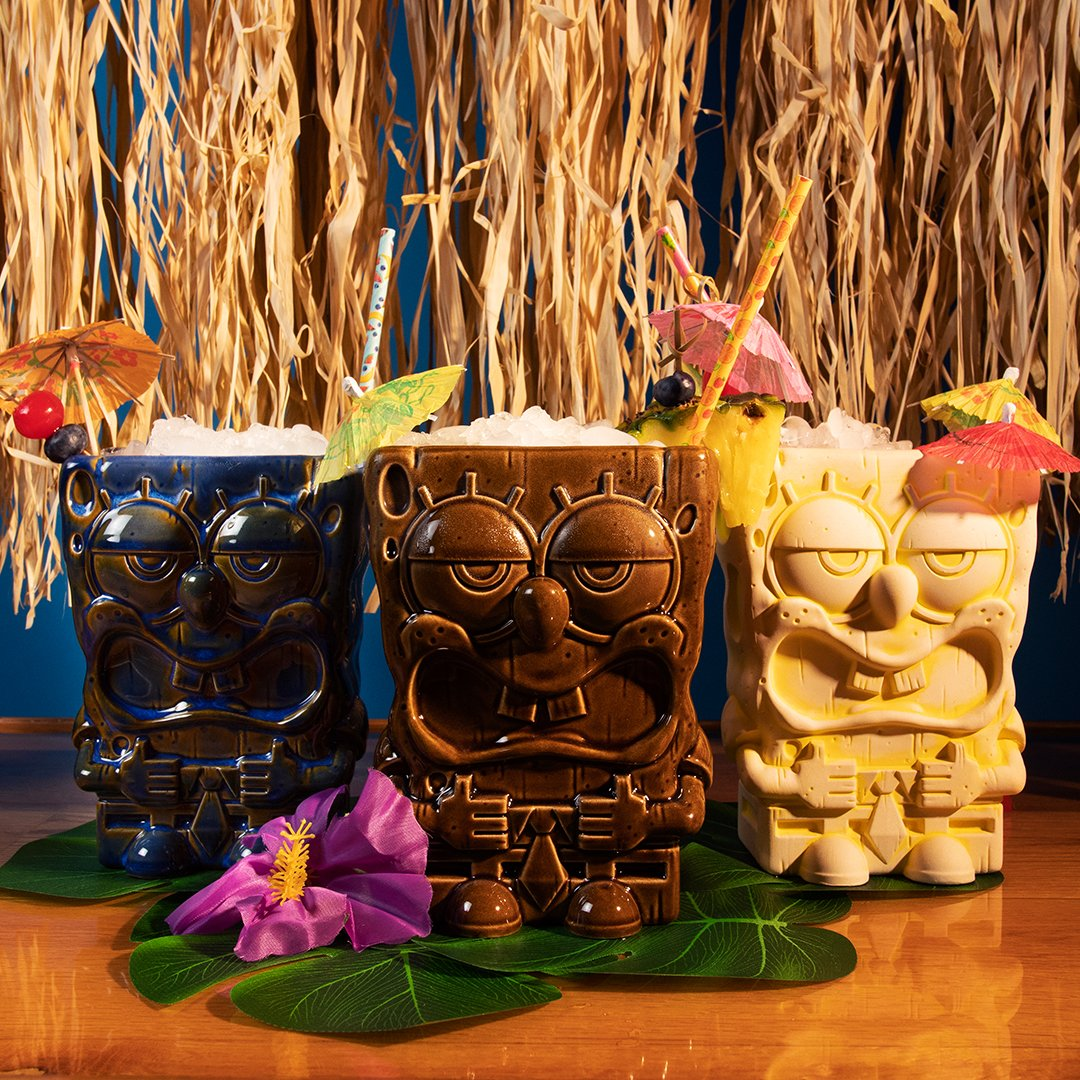 NickALive!: Mondo Unveils SpongeBob Tiki Mug Collection