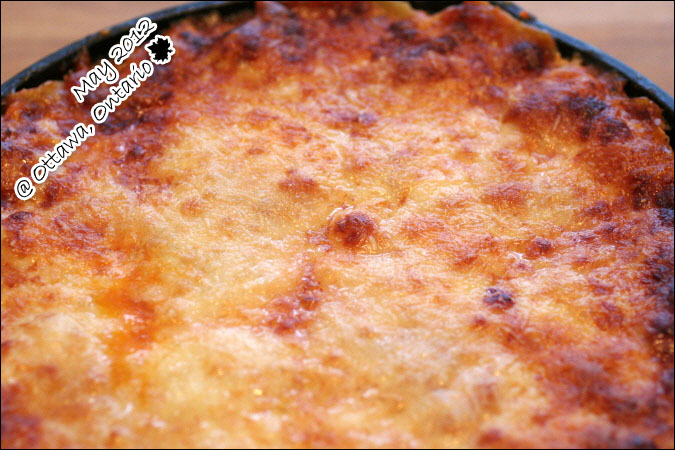 Heavenly Palate: [Round lasagna] The easiest cheese lasagna baked in a ...