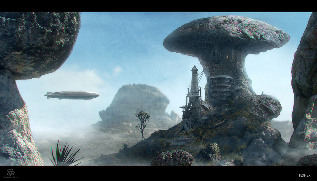 Sebastian Meyer: Zeppelin Tours concept art