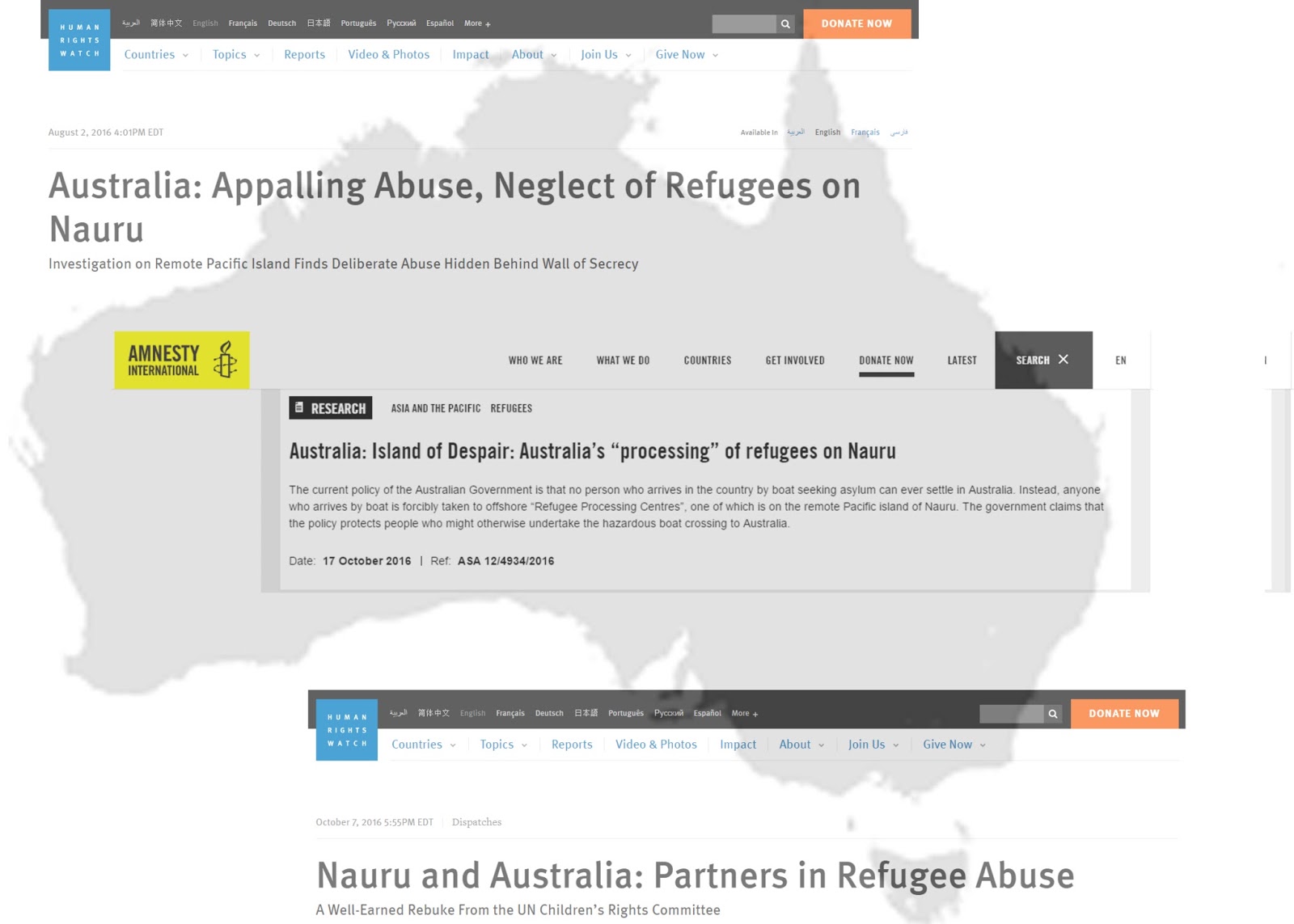 Irregular Migrants on Australia's Borders