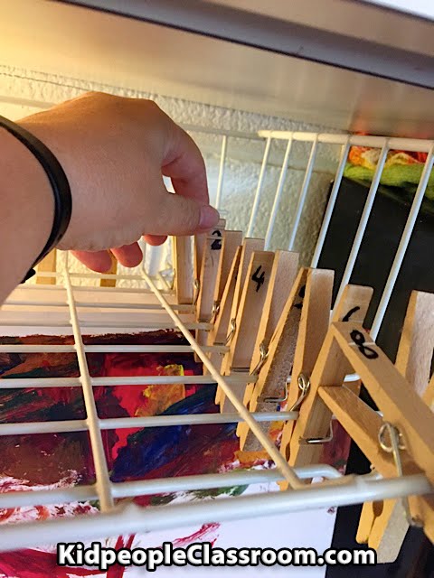 Kidpeople Classroom: Paint Drying Rack Hack!