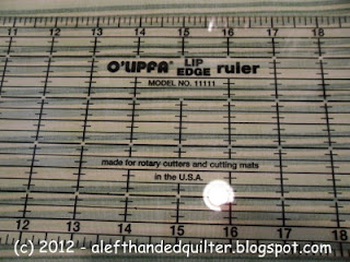 A Left-Handed Quilter: LHQ - Review - Ruler - O'LIPFA (R) Lip Edge ...