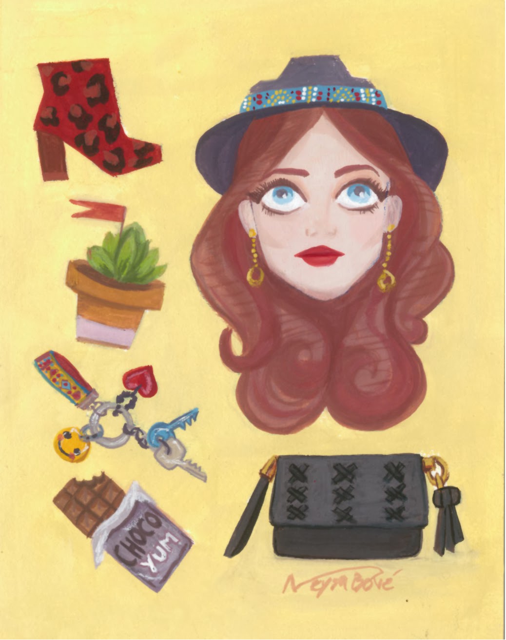 Neysa Bové: Mini Fashion Paintings