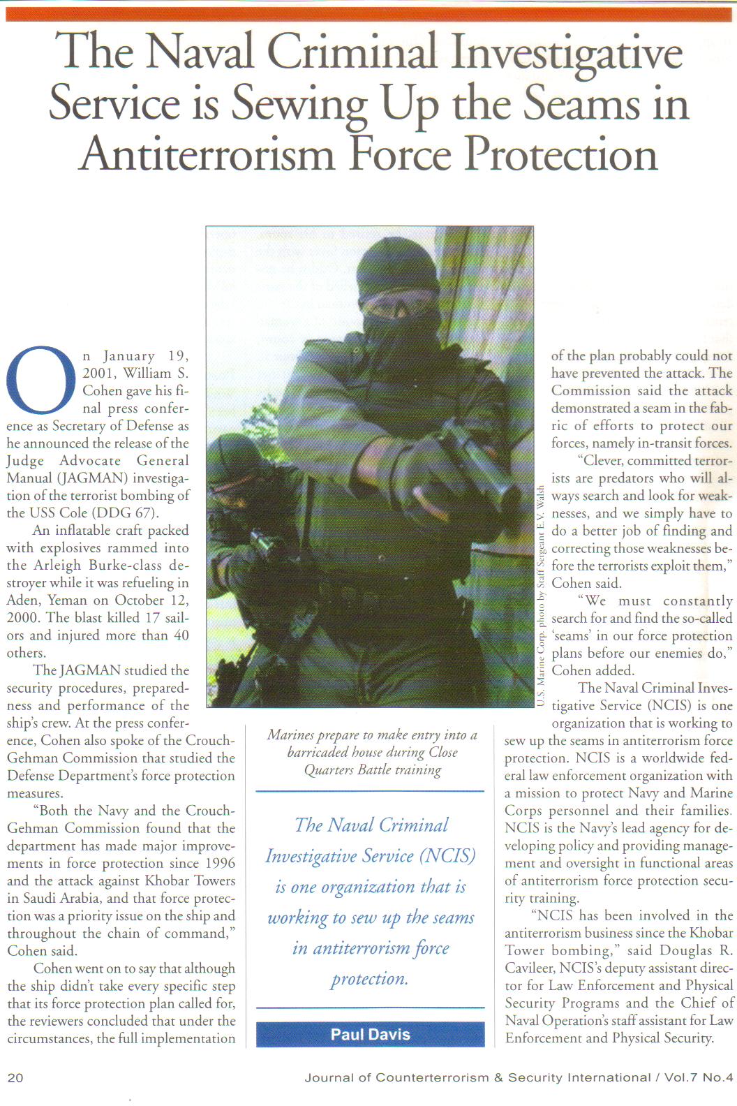 Paul Davis On Crime: The Naval Criminal Investigative Service Is Sewing ...