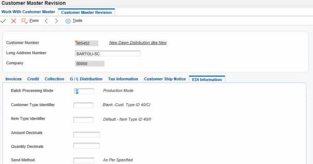Technical Corner: The customer is inhibited from batch processing. JD Edwards