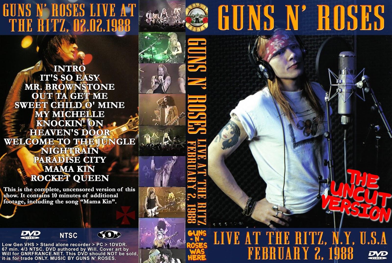 " Sólo es una colección más de DVD's " dvdrock@hotmail.es: 1988 - Live ...