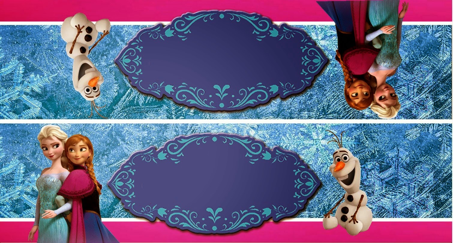 Frozen: Free Printable Kit with Fucsia Border. - Oh My Fiesta! in english