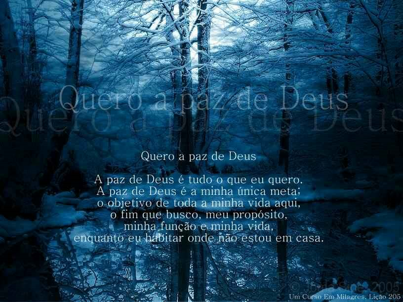 A Mão da Vida: Quero a paz de Deus