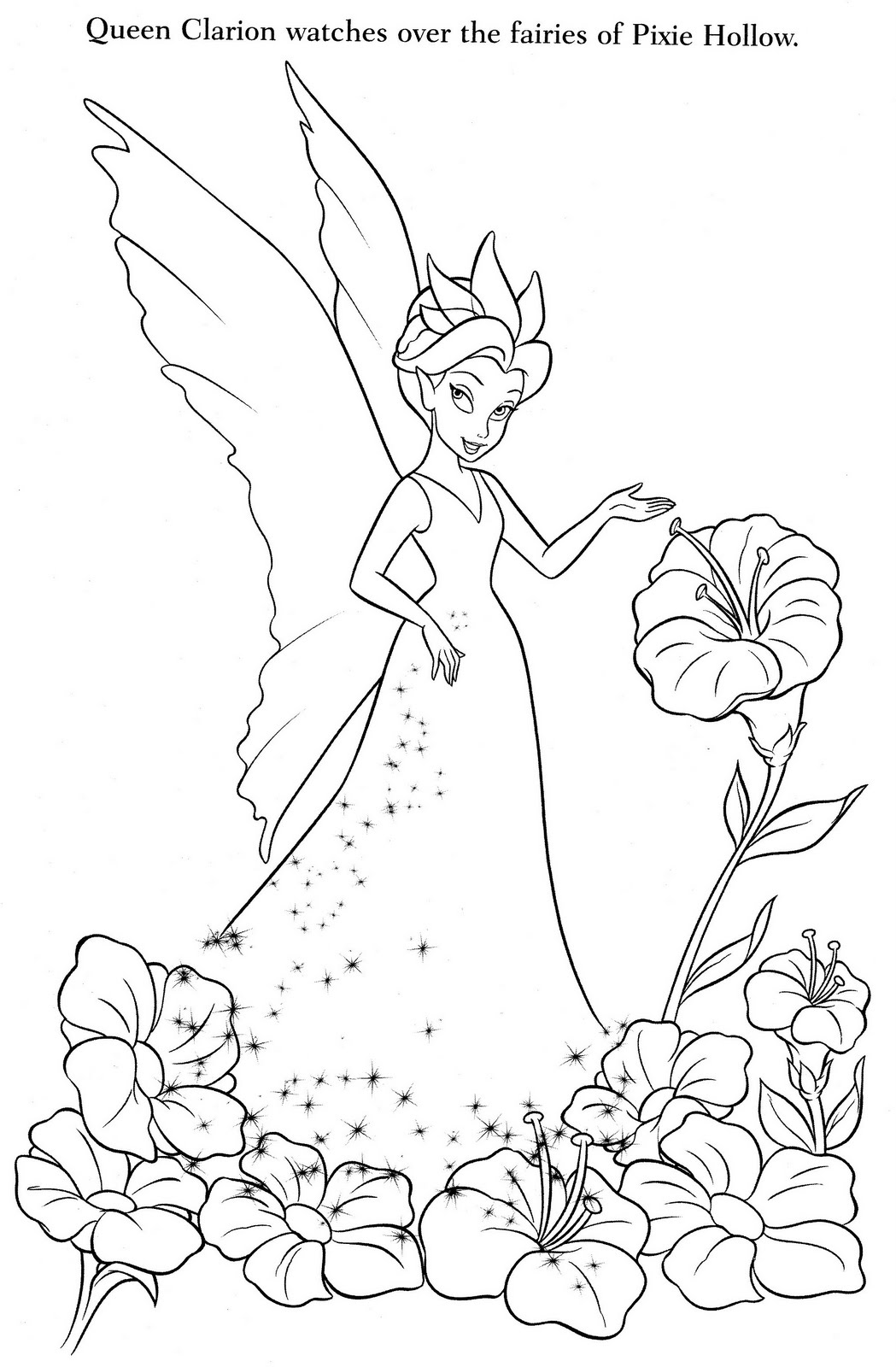 Coisinhas para Crianças: Desenhos da Tinkerbell para Colorir