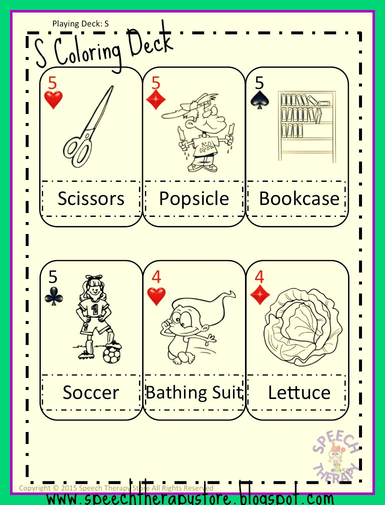 Speech Therapy: Personalize Your Articulation Deck of Cards