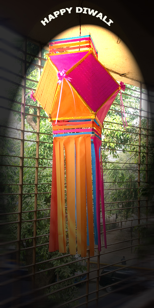 www.spring-blossoms.com: Hand Made Lantern for Diwali