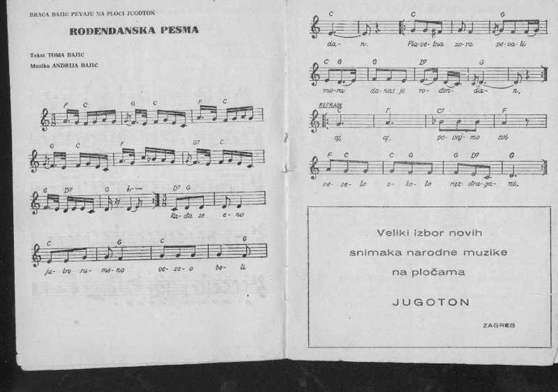 Scores for Balkan music Note za Harmoniku Violinu: Note Za Harmoniku